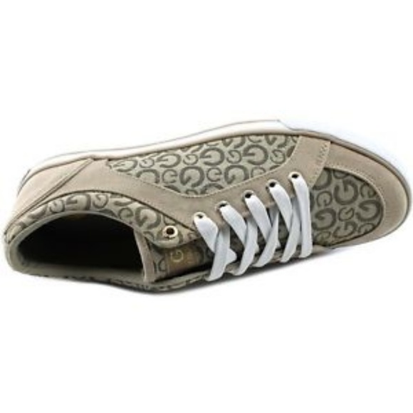 G by Guess | Shoes | Sale G By Guess Oulala Sneakers Tan Logo | Poshmark